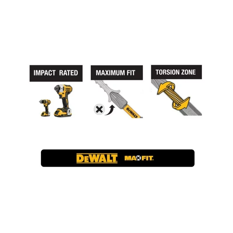 PUNTA PH2 2" DEWALT MAXFIT MAGNETICA 2 UDS DEWALT DWA2PH2MF2