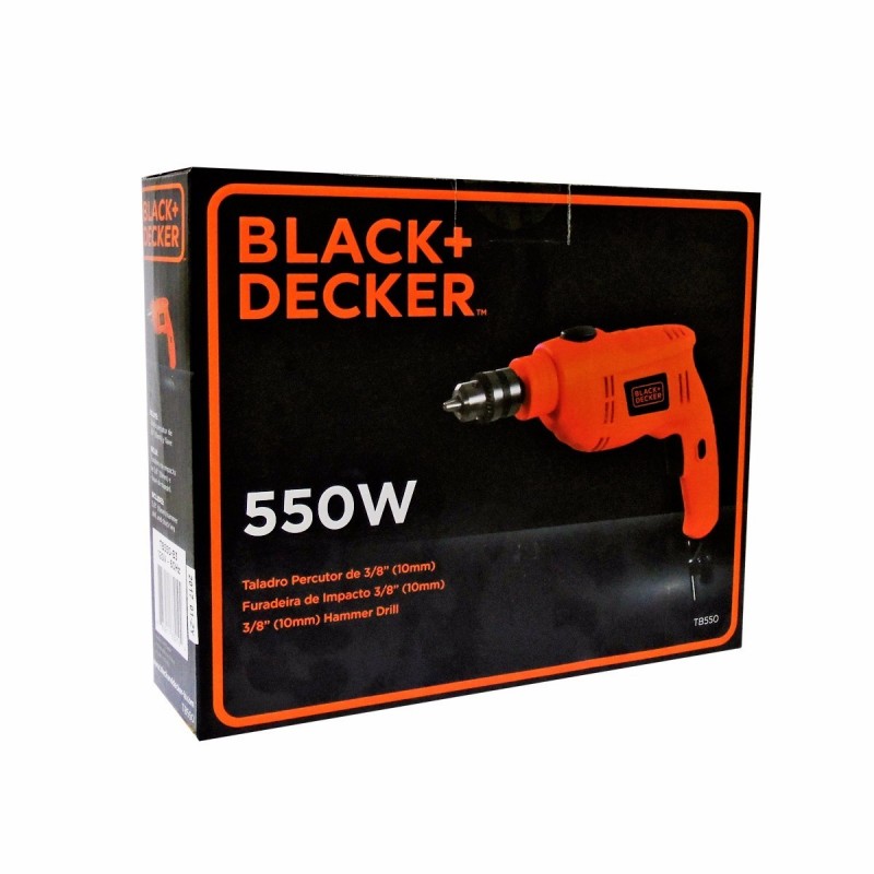 TALADRO PERCUTOR 3/8 + ATORNIL 3.6V BLACK + DECKER TB550-B3A
